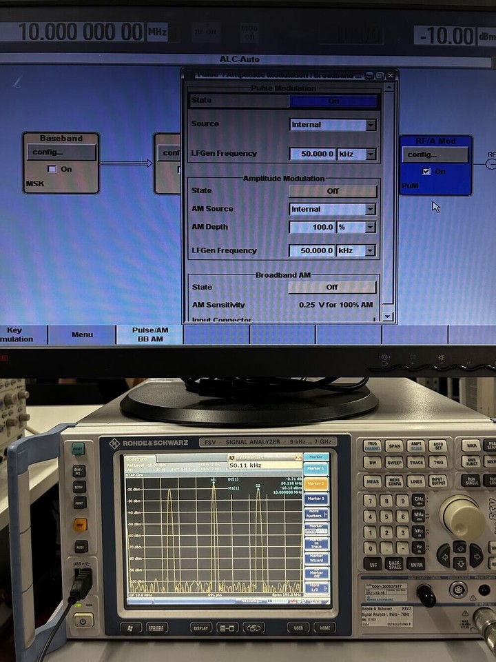 Rohde & Schwarz SMATE200A, Vector Signal Generator, 100kHz-3GHz, w/OPT ...