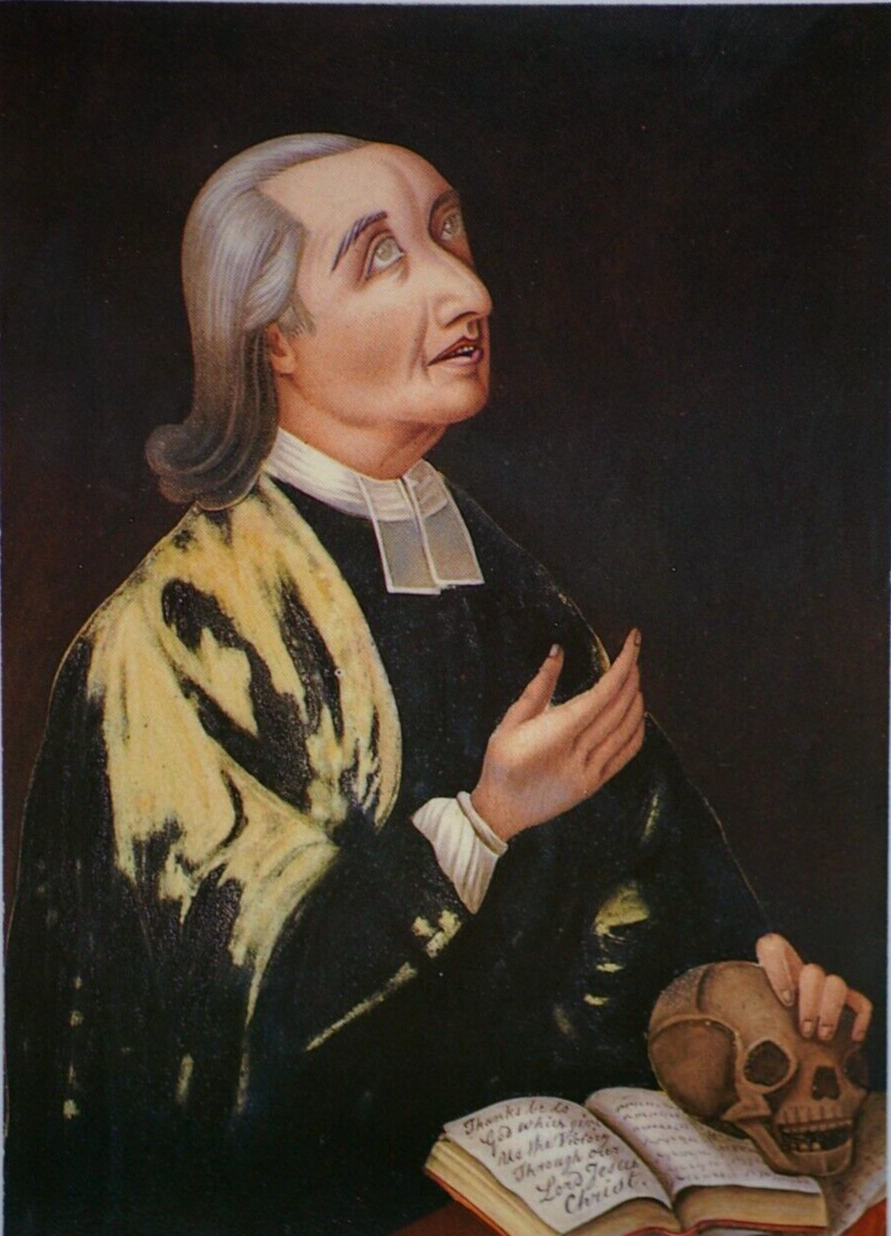 Postcard John Fletcher vicar of Madeley Portrait Painting Methodists ...
