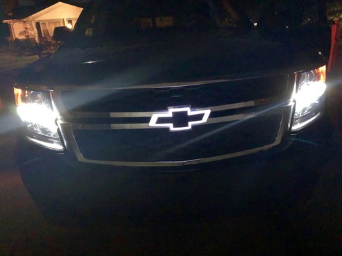 2015-2018 Chevrolet Suburban Tahoe Illuminated Black Bowtie Emblem ...