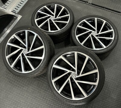 Volkswagen MK7 Golf R 19" OEM Wheels Rims Yokohama Tires GTI Jetta ...