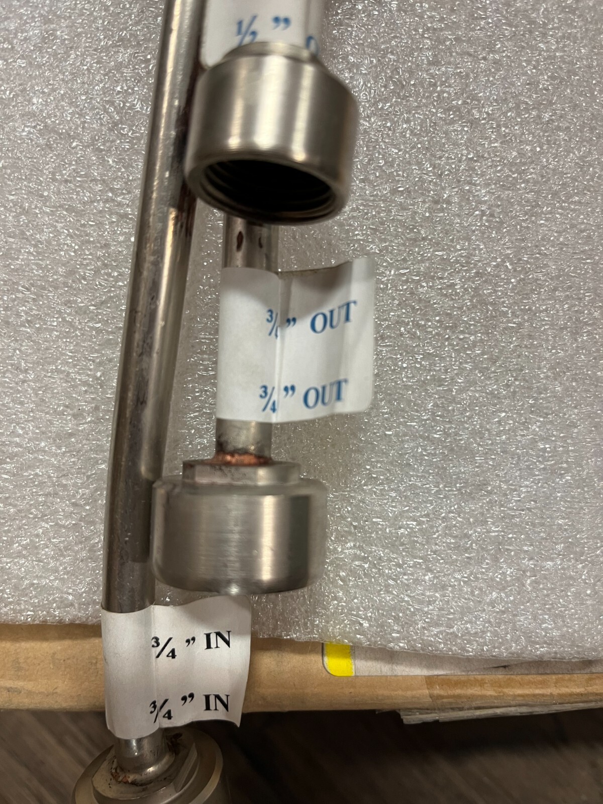 ANDRE COLLECTION 3/4" RTS Diverter Valve ANDV1 Stainless Steel Open Box ...