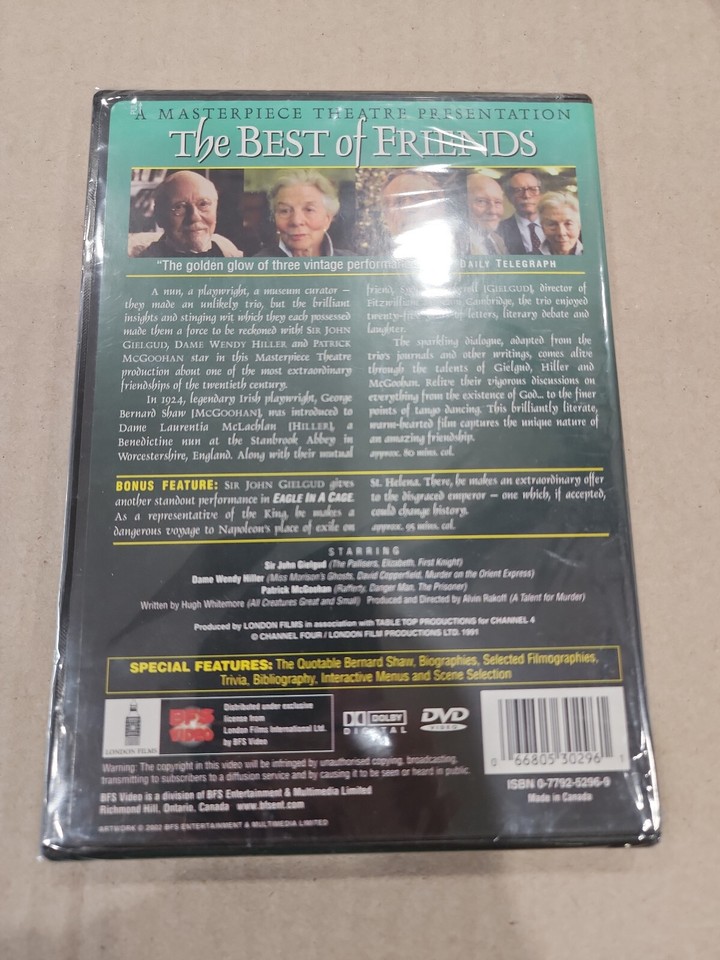 Best of Friends (DVD, 2002) Masterpiece Theatre BRAND NEW SEALED - Free ...