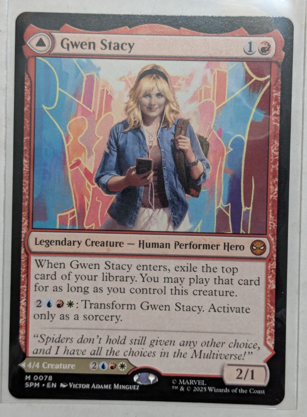 2025 MTG Magic the Gathering - Spider-Man - Gwen Stacy - M #78 | eBay