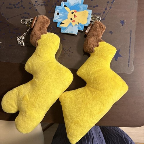 Pokemon Pikachu Strap with Tail Plush Stuffed Toy | eBay