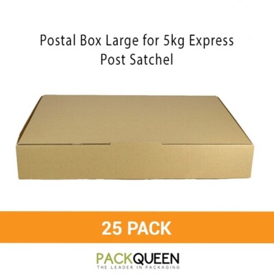 25 x Postal Box Large for 5kg Express Post Satchel (449 x 331 x 70mm ...