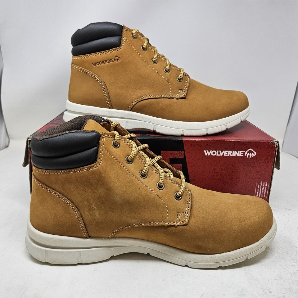 Men's Wolverine Karlin Chukka Wheat Wide Leather Work Boot / W880266 ...