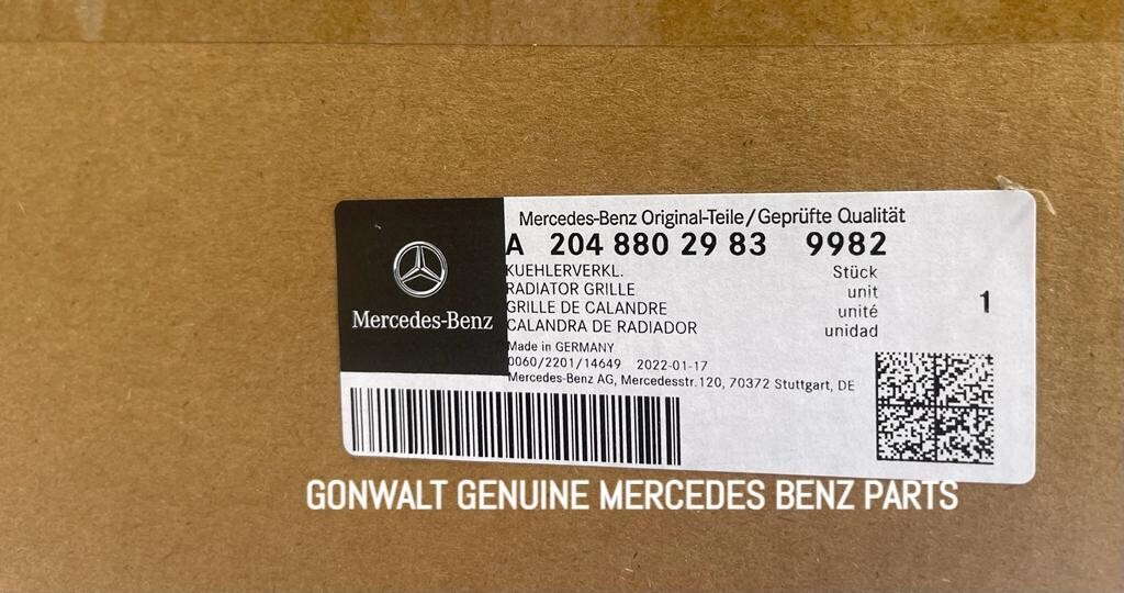 Mercedes-Benz Genuine GLK-Class 2013-2015 Front Grille Assembly ...