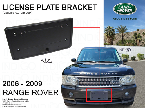 LAND ROVER RANGE ROVER FRONT LICENSE PLATE MOUNT BRACKET DRB500100PUY ...