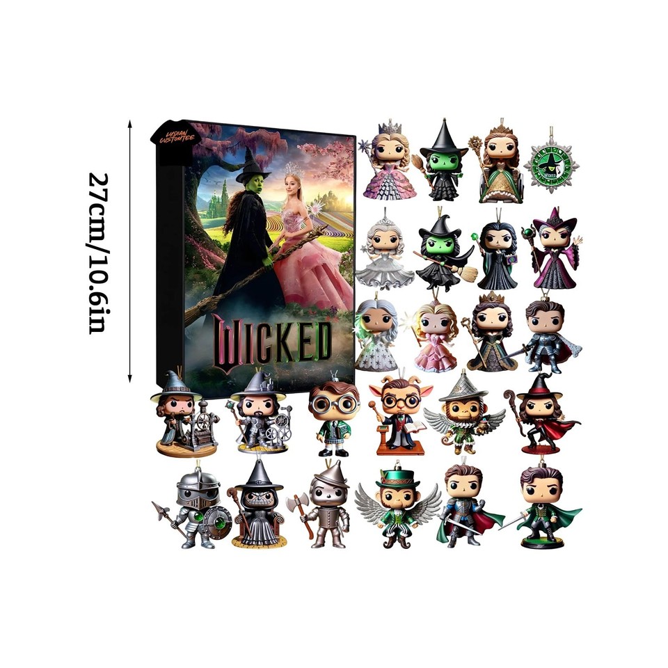 2025 Wicked Movie Advent Calendar Kids Xmas Gift 24 Days Christmas ...