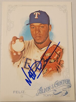 Neftali Feliz Signed 2015 Topps Allen & Ginter's - #340 | eBay