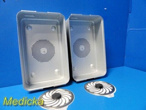 2X Aesculap JN-741 Three Quarter Size Containers Bottom ONLY W/ Plates ...