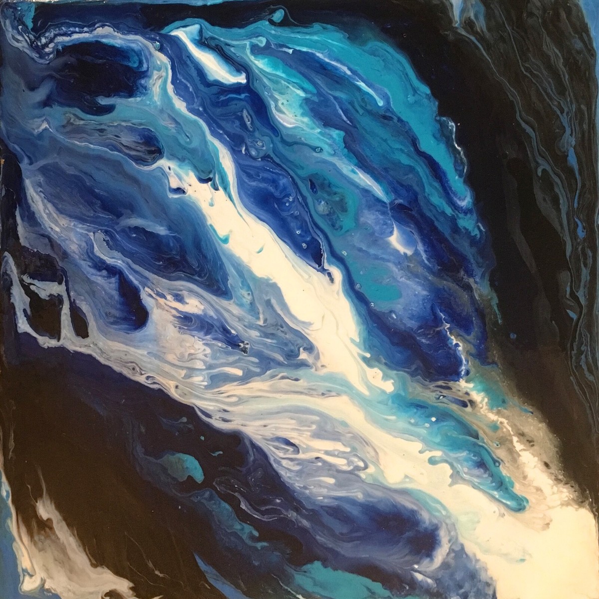Painting Water Theme Reverie Original Crystal Clear Water Painting