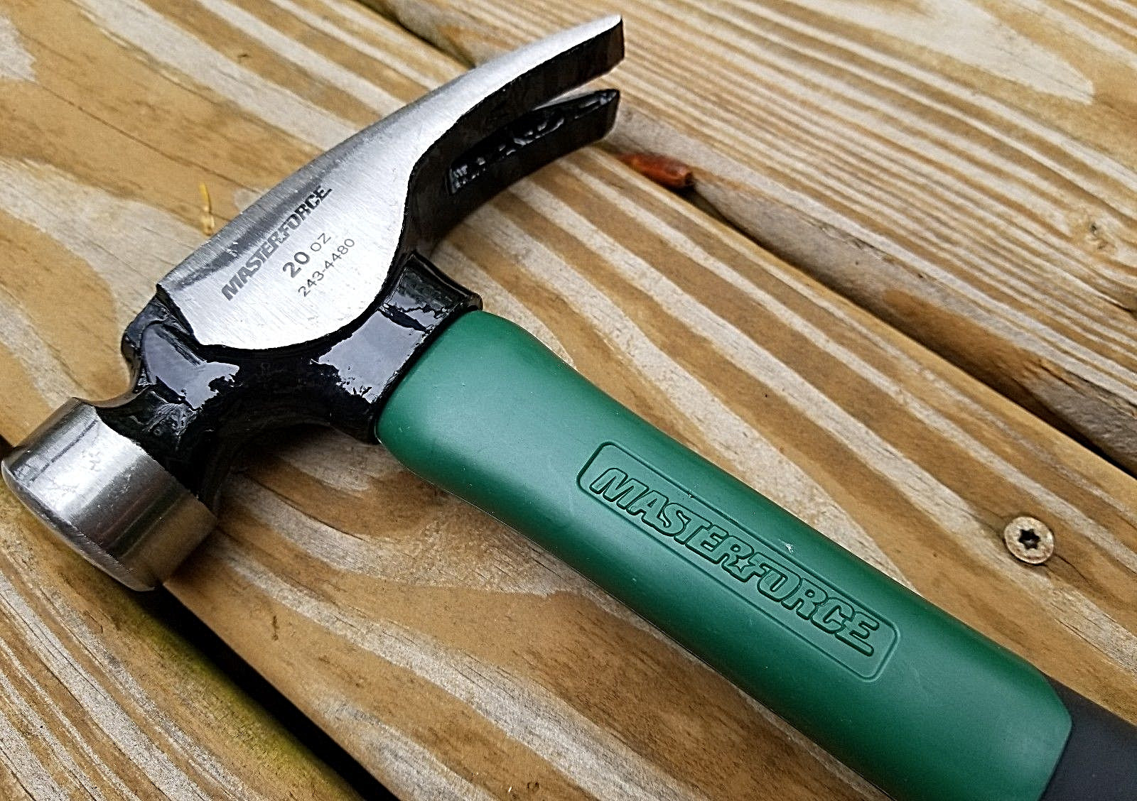 Masterforce 20 oz. Fiberglass Rip Hammer with Nail Start FREE FAST ...