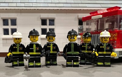 Company of 6 Customized Lego Firefighters | eBay
