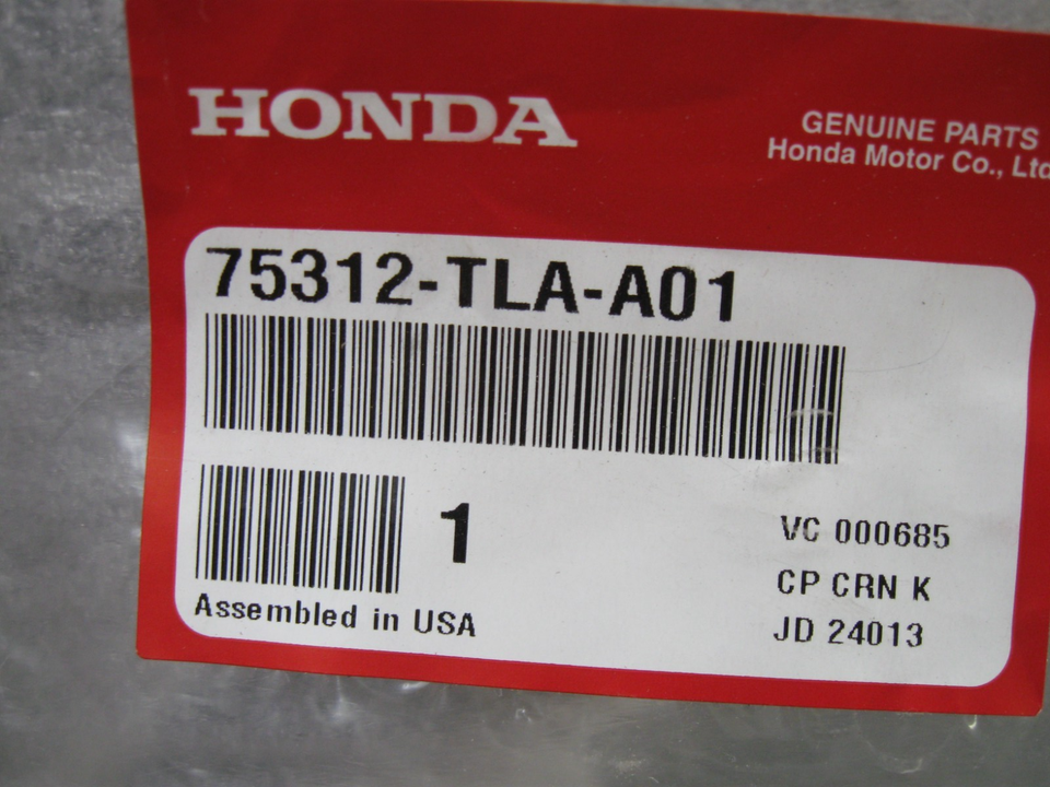 Honda 75312-TLA-A01 Right Lower Door Molding With Chrome 17-22 CR-V New ...