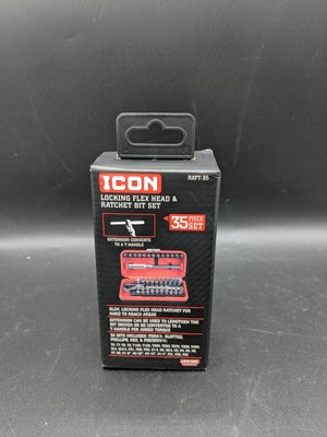 ICON RXFT-35 Locking Flex Head Ratchet and Bit Set 35 Piece NEW | eBay