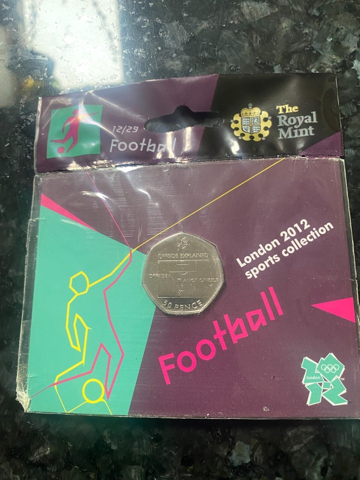 2011 london olympic football offside rule 50P con uncirculated | eBay UK