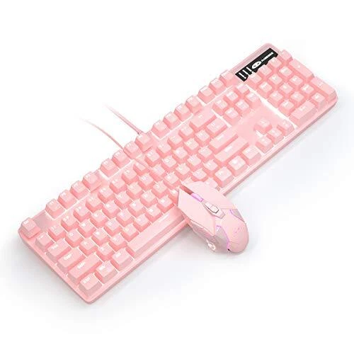 Pink Ergonomic Keyboard