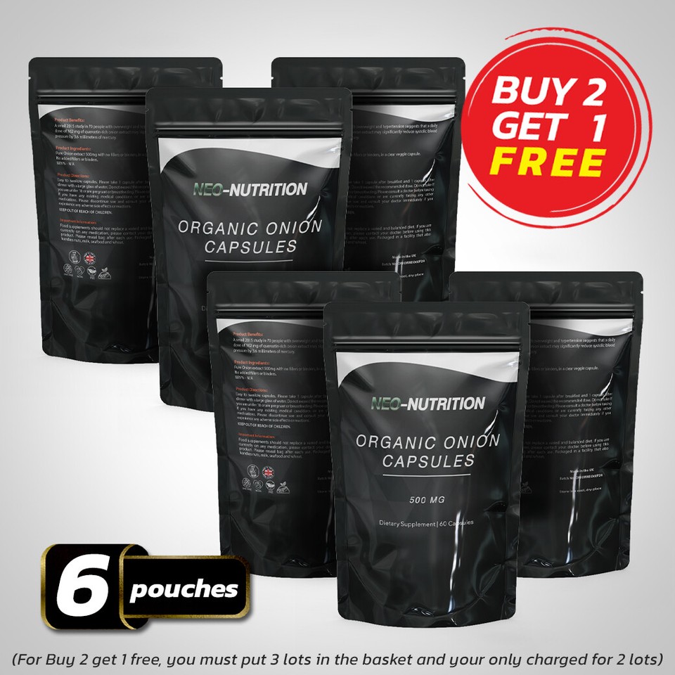 Onion Extract Capsules Quercetin Antioxidant Vegan Allium Cepa Hair ...