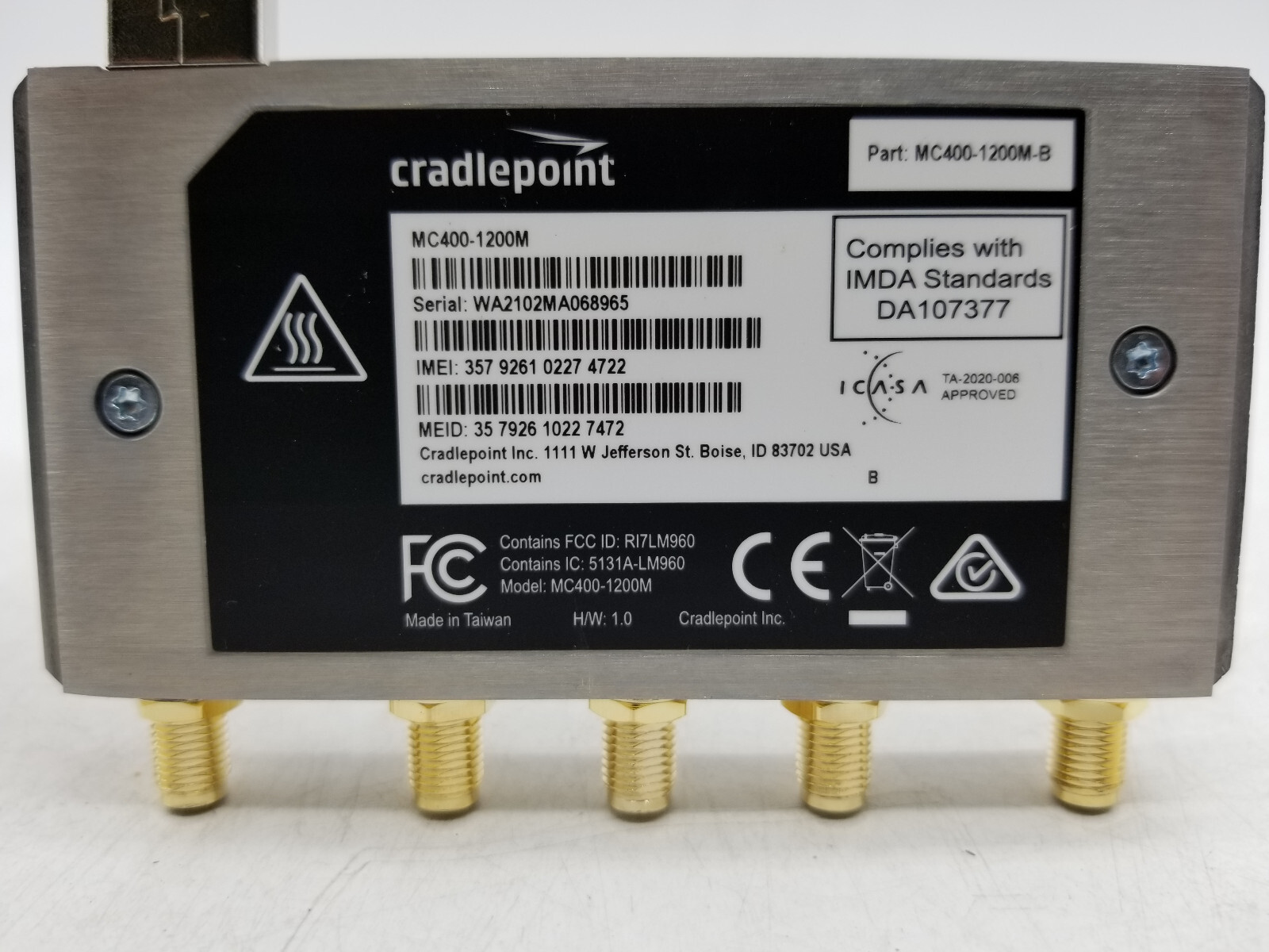 Cradlepoint MC400-1200M-B Modular Modem Dual SIM 4G LTE | eBay