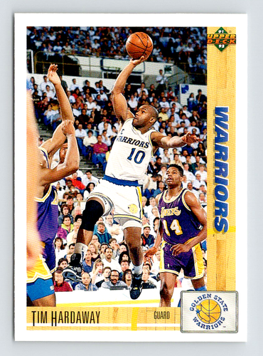 1991 Upper Deck Card, #243 Tim Hardaway Hall of Fame, Golden State ...