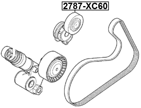 Tension Pulley For Fiat 25281-2A000, 25281-2A100, 25281-2A200, 31258145 ...