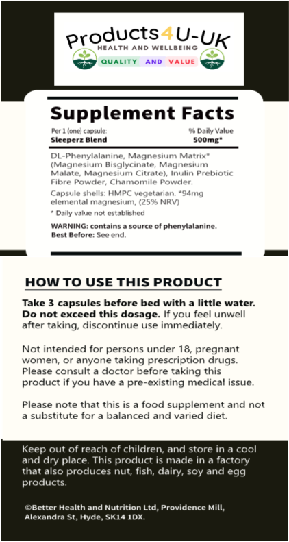 Strong Sleeping Tablets Pills Capsules Night Sleep Aid Anti Stress ...