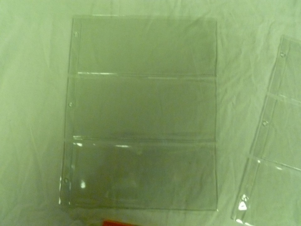 LOT OF TWO 3 POCKET CURRENCY PAGES FOR LARGE SIZE BANK NOTES | eBay