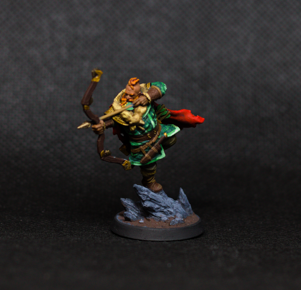 DND 32mm Male Dwarf Ranger – Hand Painted – 3D Printed Miniature ...