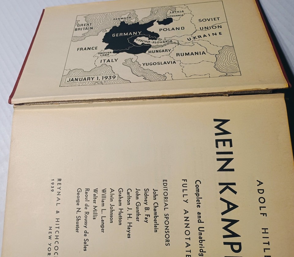 Mein Kampf First US Edition 10th Impression 1939 Fully Annotated ...
