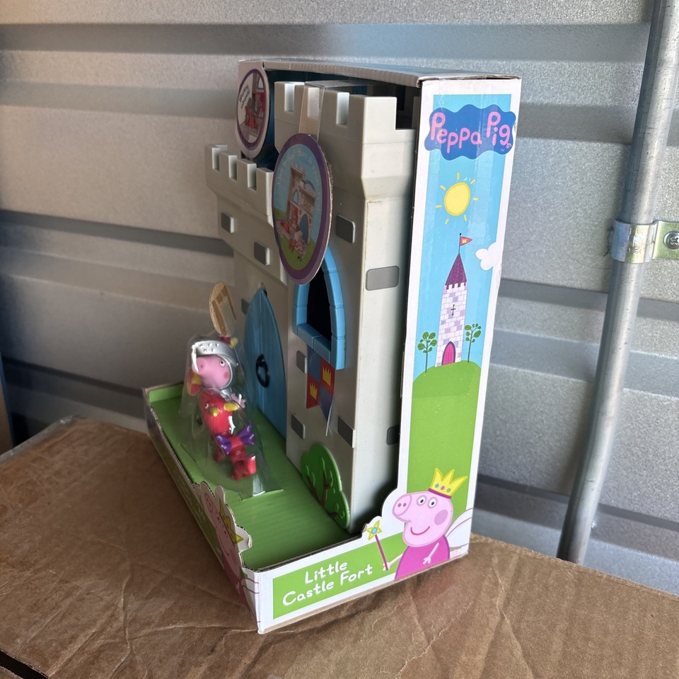 Peppa Pig Little Places Castle Fort George Set Knight Dragon 99% ...