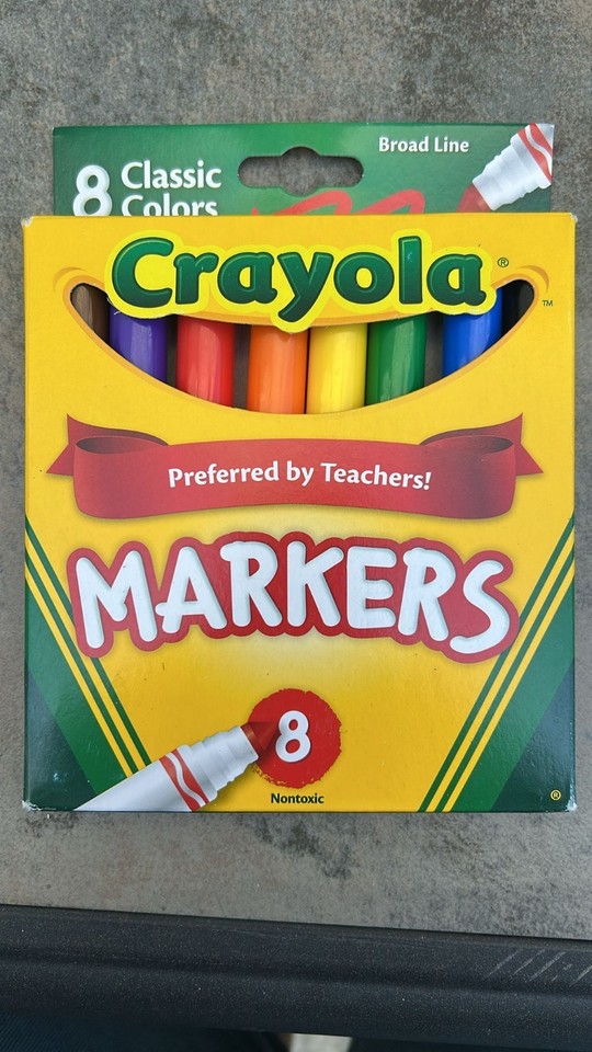 Crayola Classic Broad Line Markers (8) 71662077082| eBay