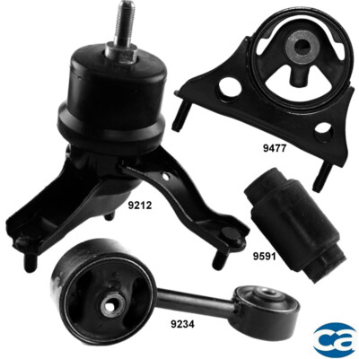 Front, Rear, Right Engine Mounts & Torque Strut Mount 4Pcs For Toyota ...