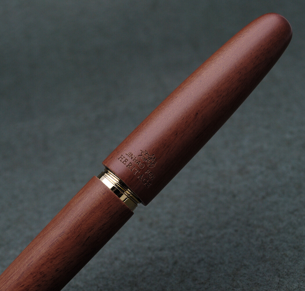 Jinhao 9056 Natural Wood Fountain Pen Handmade M/F Nib Ink Pen With A Converter | eBay