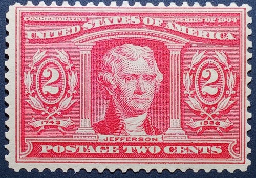 1904 US Stamp #324 Jefferson 2c Unused Mint MNHOG - F/VF CV=$20/35+ | eBay