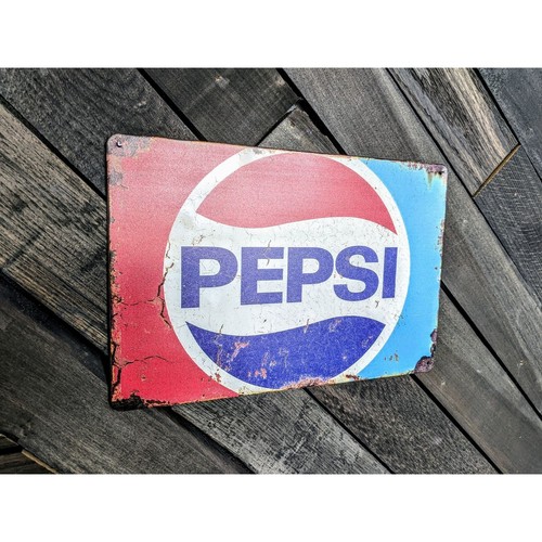 Retro Pepsi Signs - Antique Style Pepsi Sign - 12in x 8in | eBay