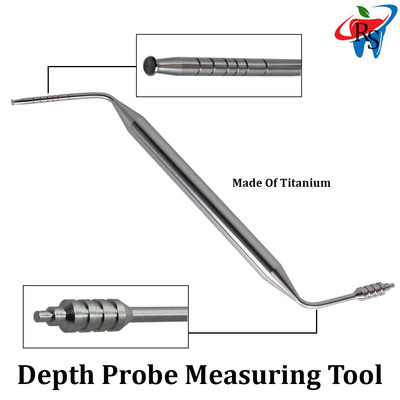 RS Dent Dental Implant Titanium Surgical Gauge Depth Probe Abutment ...
