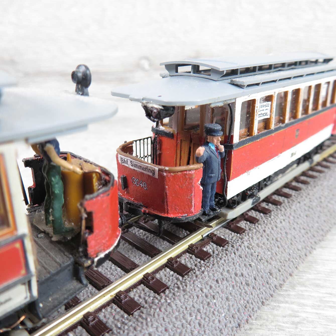 EIGENBAU - H0 - Wiener Linien - Straßenbahn m. Motor u. Licht 537,3046 ...