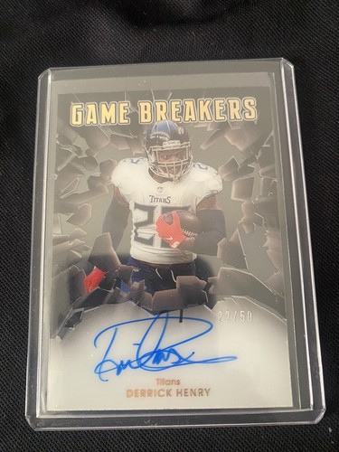 2021 Panini Football Derrick Henry Gamebreakers JERSEY NUMBER Auto 22/ ...