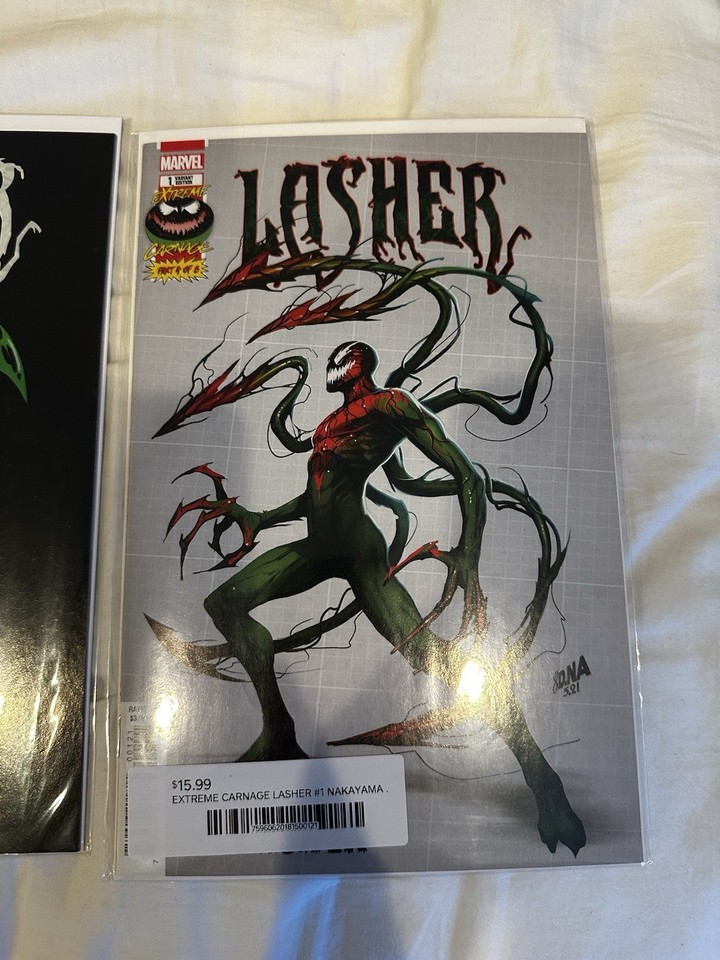 CARNAGE LASHER 1 Lot 1st Print DAVID NAKAYAMA , Marvel Comics ...