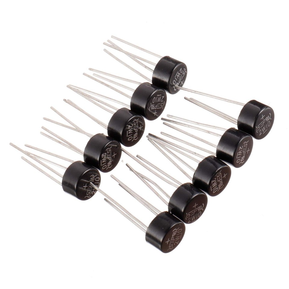 BOJACK 2W10 2A 1000V Bridge Rectifier Diodes Axial 2W10 2 Amp 1000 Volt ...
