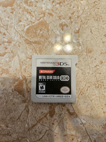 Metal Gear Solid 3ds Authentic Label Replacement | eBay
