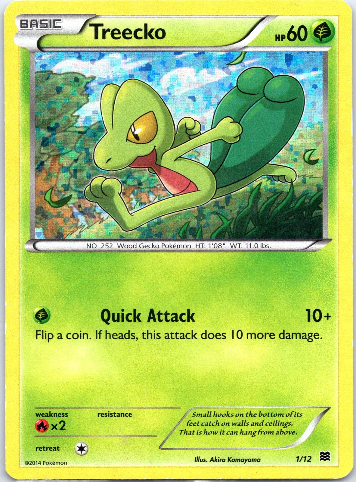 Treecko 1/12 - Card | McDonald's Collection 2015 (mcd15-1)