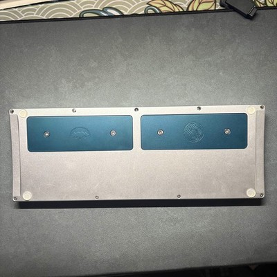 Monokei KFE CE Custom Keyboard - Silver w/ Suave Blue Weights + GMK ...