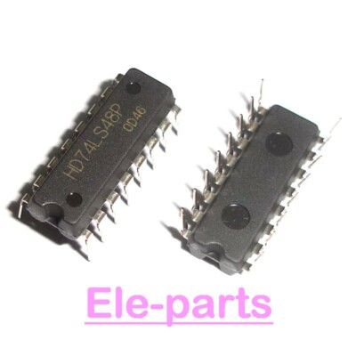 10 PCS HD74LS48P DIP-16 74LS48 BCD-to-Seven-Segment Decoder / Driver ...