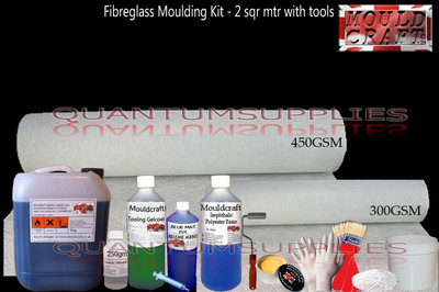 Fibreglass 1 Metre Mould making kit + Tools Pack - Resin, Gelcoat ...