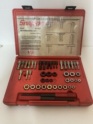 Snap On Tools Thread Chaser Set RTD48 Retreading Tool Missing 2 Pieces ...