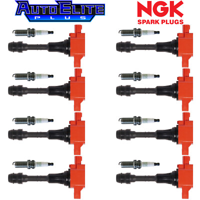 For 07-15 Nissan Titan Armada Eergy Ignition Coil & NGK Platinum Spark ...