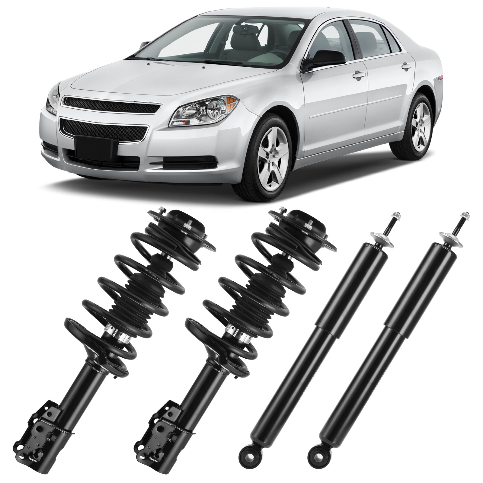 4PCS Front & Rear Struts Shocks For 2004- 2012 Chevy Malibu 2005-2010 ...