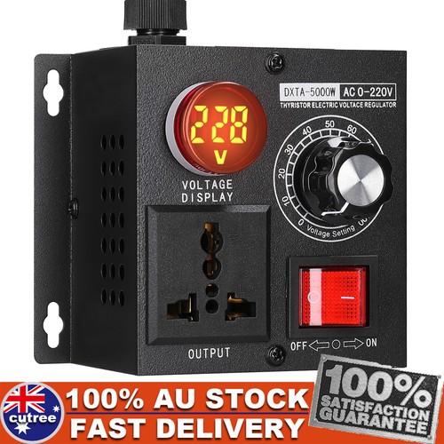 AC 220V 5000W Stepless Variable Voltage Regulator Monophase Voltage ...